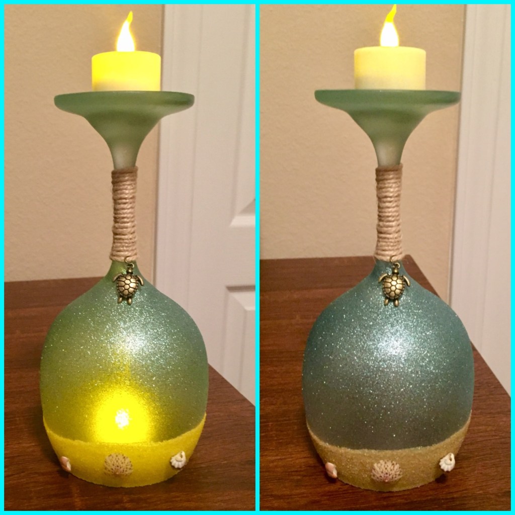 Beach-themed tealight holder – My Florida Life