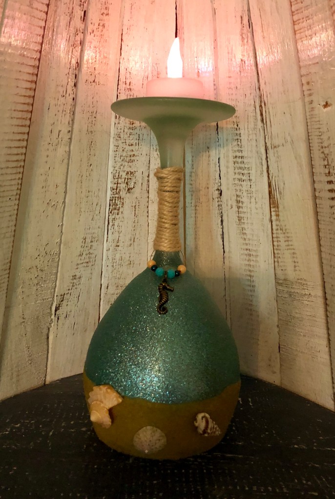Beach-themed tealight holder – My Florida Life