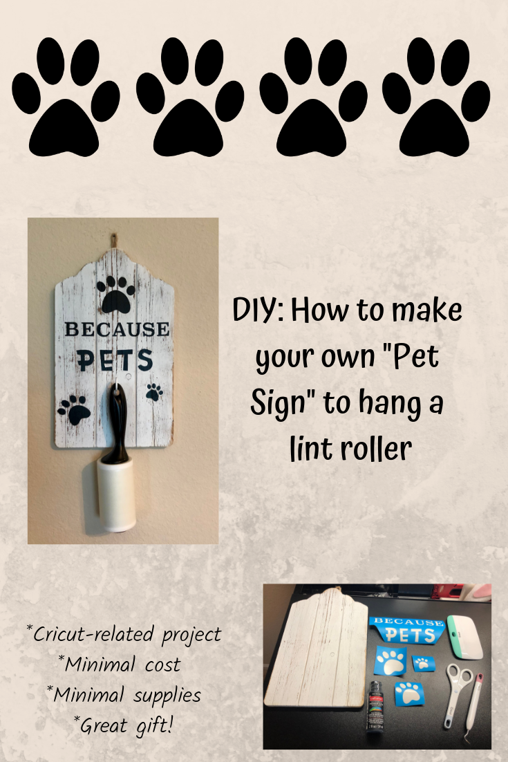 DIY: Make a “Pet Sign” to hold your lint roller – My Florida Life