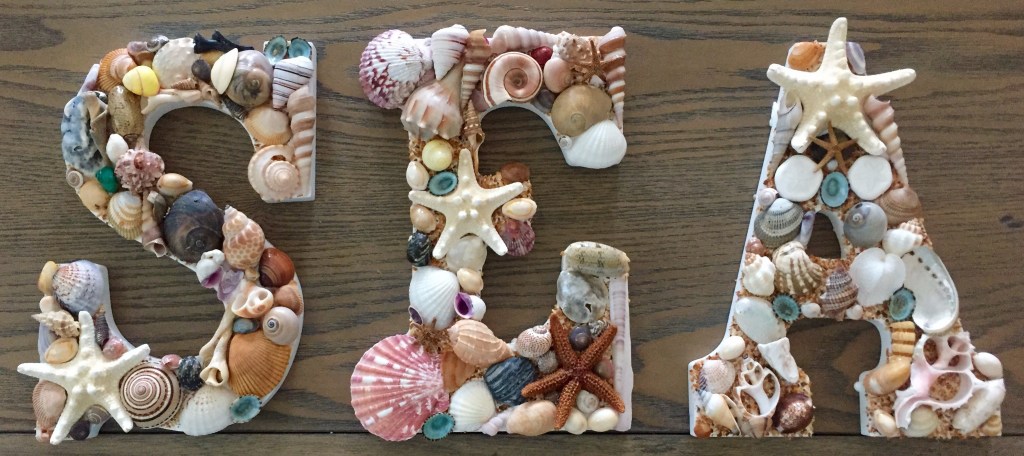 Coastal Crafting: Shell Letters – My Florida Life
