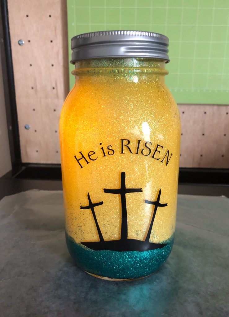 Glittered Light Jar for Easter – My Florida Life