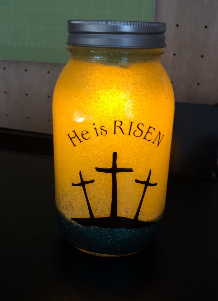 Glittered Light Jar for Easter – My Florida Life