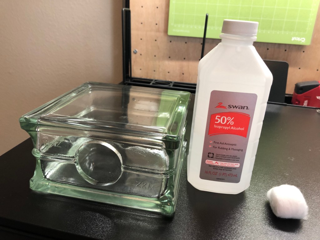 DIY Lighted Glass Block – My Florida Life