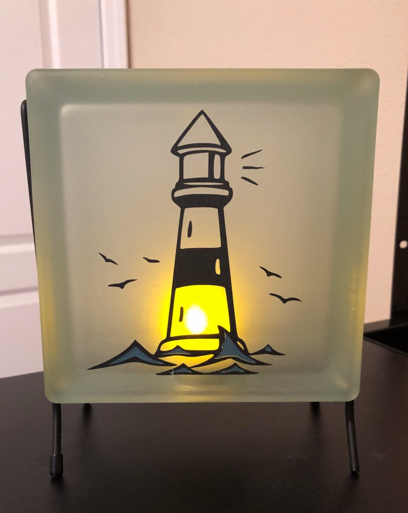 DIY Lighted Glass Block – My Florida Life