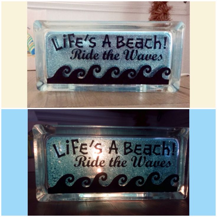 DIY Lighted Glass Block – My Florida Life